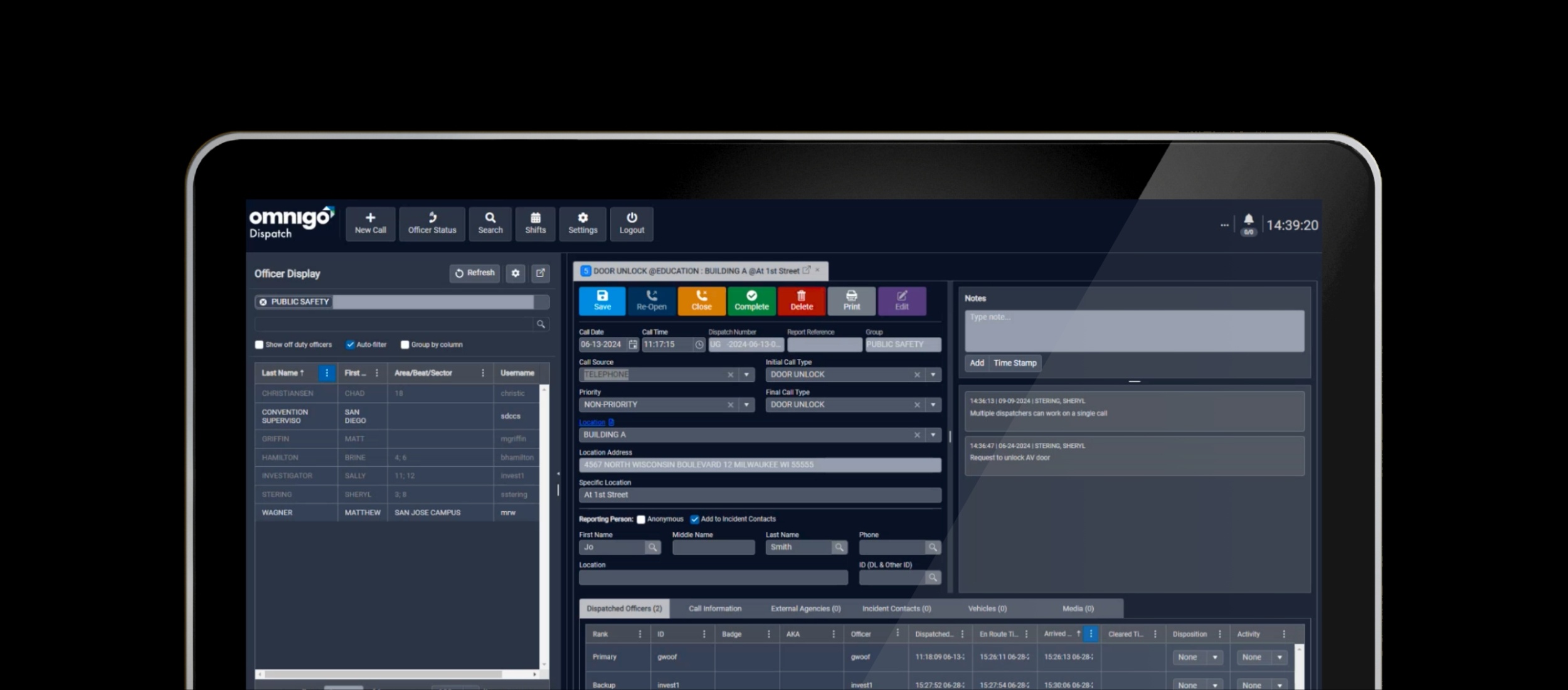 Dispatch Software for Emergency Security Response | Omnigo